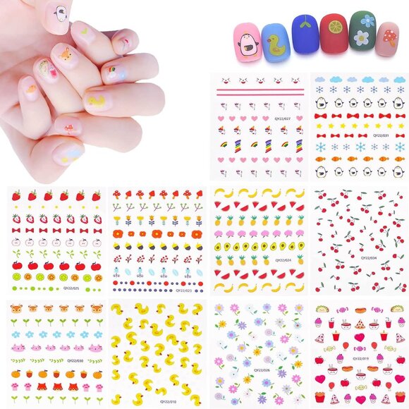 Accessories | 1 Sheets Cute Nail Stickers For Kids Including Animals ...